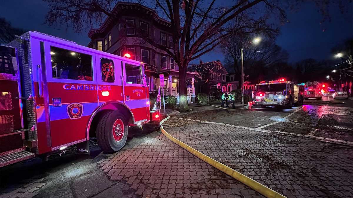 One injured in Cambridge house fire, officials say