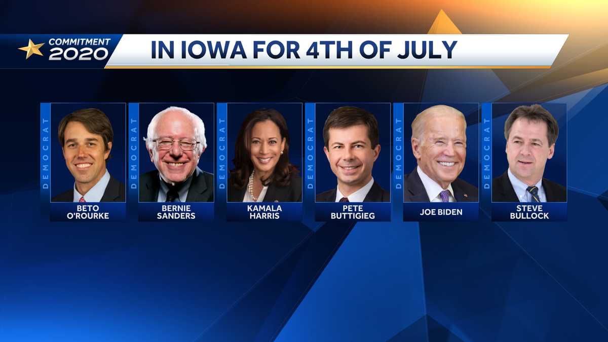 Six Democratic candidates celebrate the 4th in Iowa