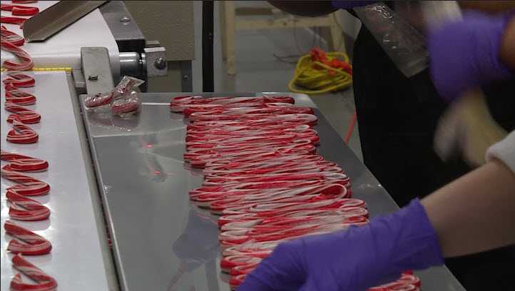 Watch: This is how candy canes are made