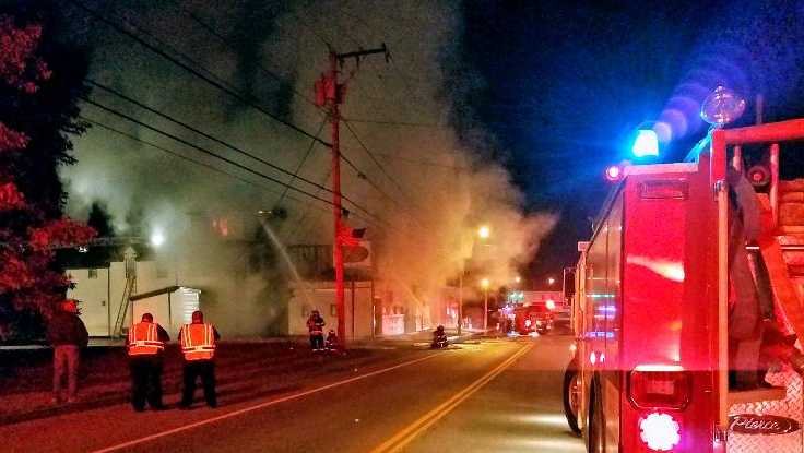 Overnight bar fire considered suspicious, investigators say