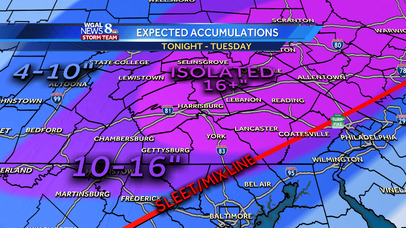 Snowfall totals updated - check the latest predictions