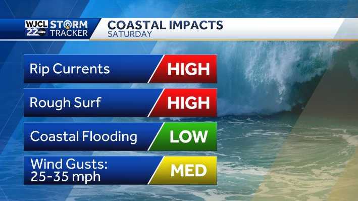 Impact Day: Coastal hazards continue on Saturday for SE Georgia