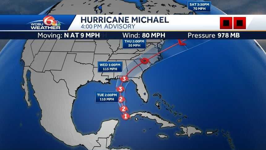 Hurricane Michael officially forms; forecast to reach major hurricane ...