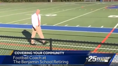 Football coach at the Benjamin School retiring