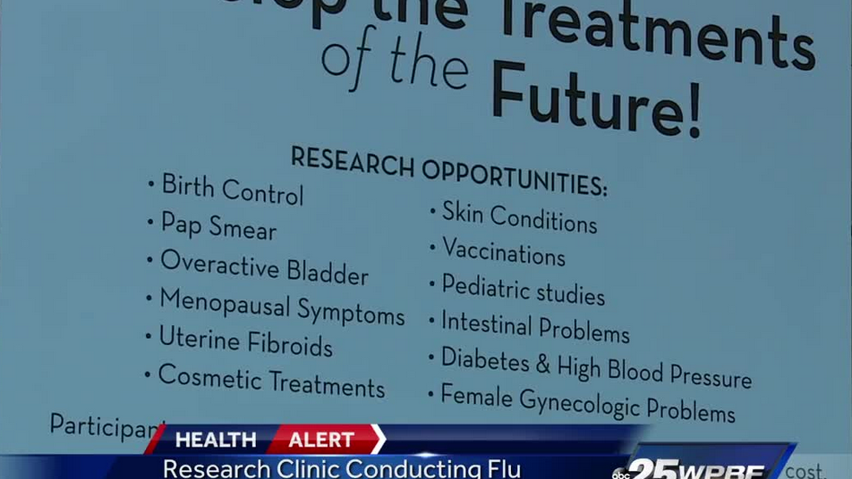 Research clinic conducting flu study