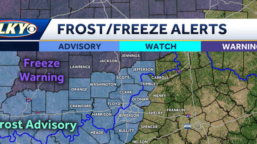 You could wake up to frost, but warm-up on the way for Louisville