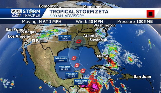 Tropical Storm Zeta may impact our weather. Here's the latest