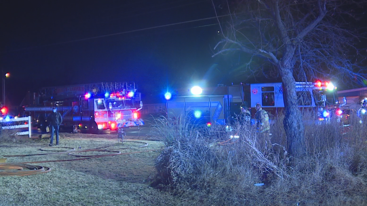 Oklahoma City fire crews respond to house fire