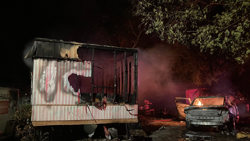 Burton, SC mobile home destroyed by late-night fire