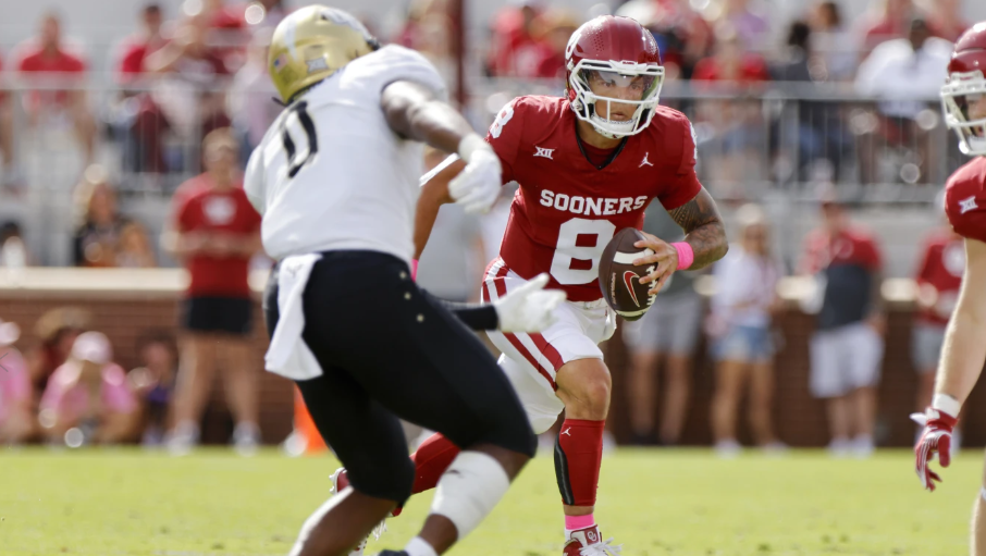 Dillon Gabriel throws 3 TD passes against his former team as No. 6 Oklahoma holds off UCF, 31-29