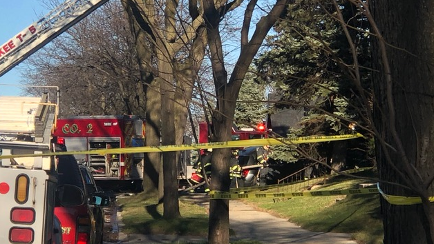 Man killed in high-speed chase, fire