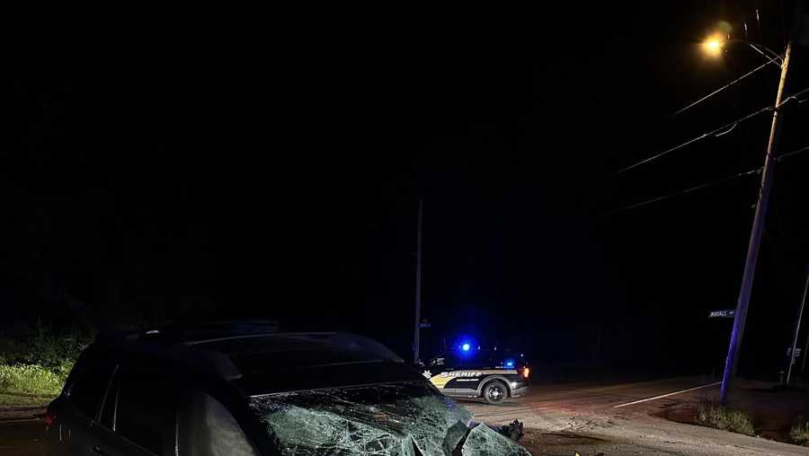 Car ends up under tractor trailer in Gray crash, driver escapes