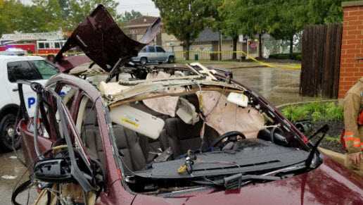 Surveillance video: Propane tank may have caused car explosion
