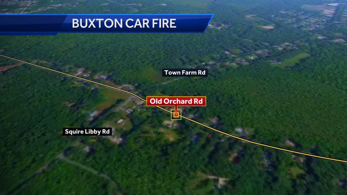 Buxton firefighters respond to car fire early Saturday morning