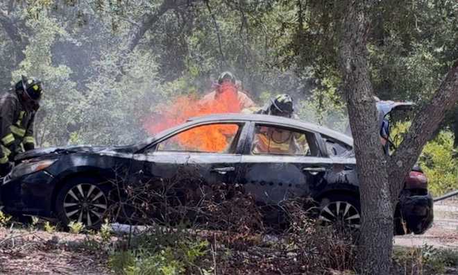 Georgia: Bible found in backseat of car destroyed by fire