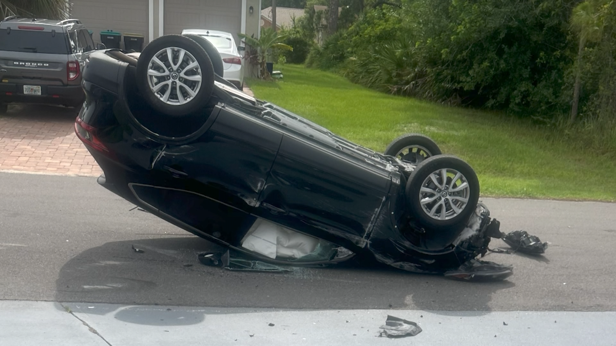 Palm Bay police cite teen who crashed stolen car, damaged trailer