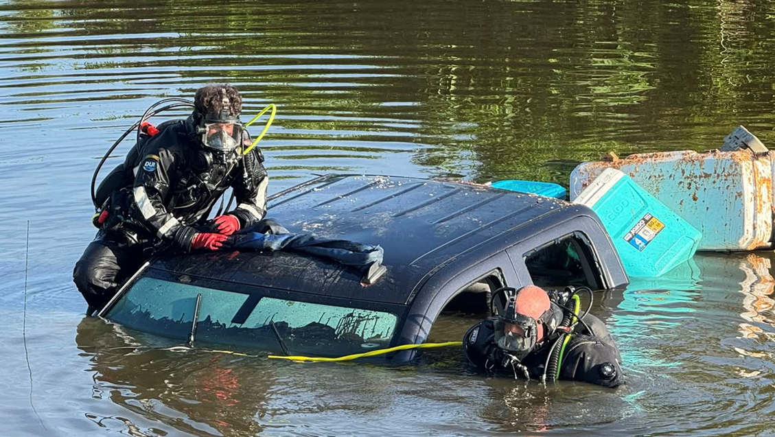 Vehicle hits guardrail and crashes into canal in South Florida