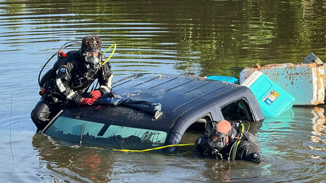 PHOTOS: St. Lucie County Sheriff's Office Dive team pulls car out of canal