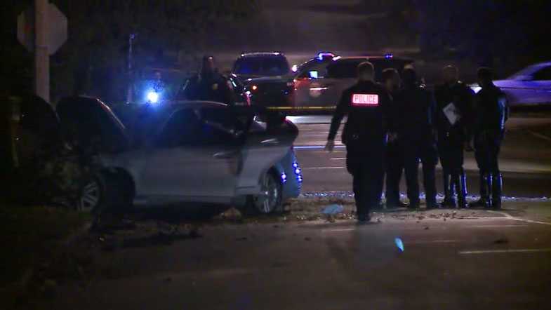 One Dead After Car Slams Into Tree Starts On Fire