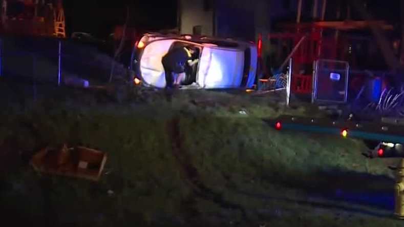 One person extricated following crash on River Road