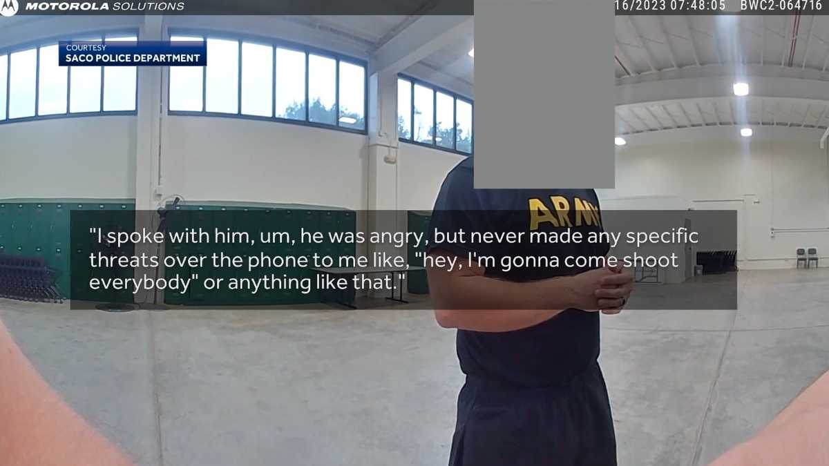 Body camera shows Army Reserve discussing Lewiston shooter