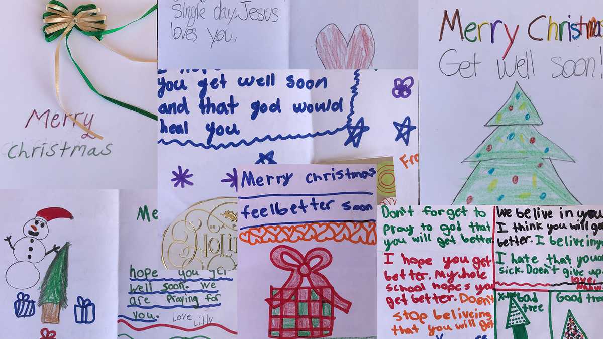 Wilkes Co. girl making Christmas cards for kids in hospital