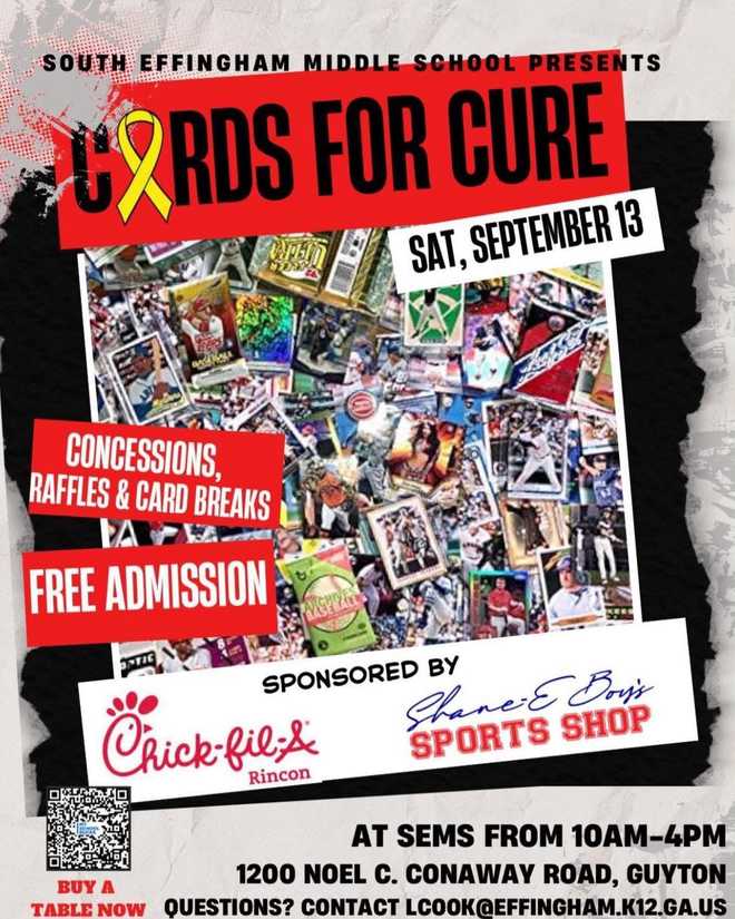 First-ever Cards for CURE event set for Saturday in Effingham County