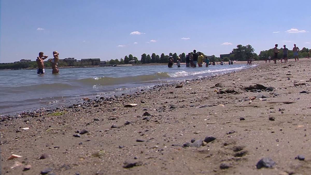 Boss brings staff to beach during record-setting heat