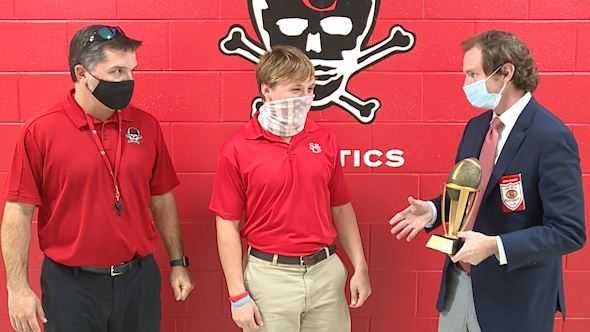 Savannah Christian's Carter Allen honored by Savannah Quarterback Club