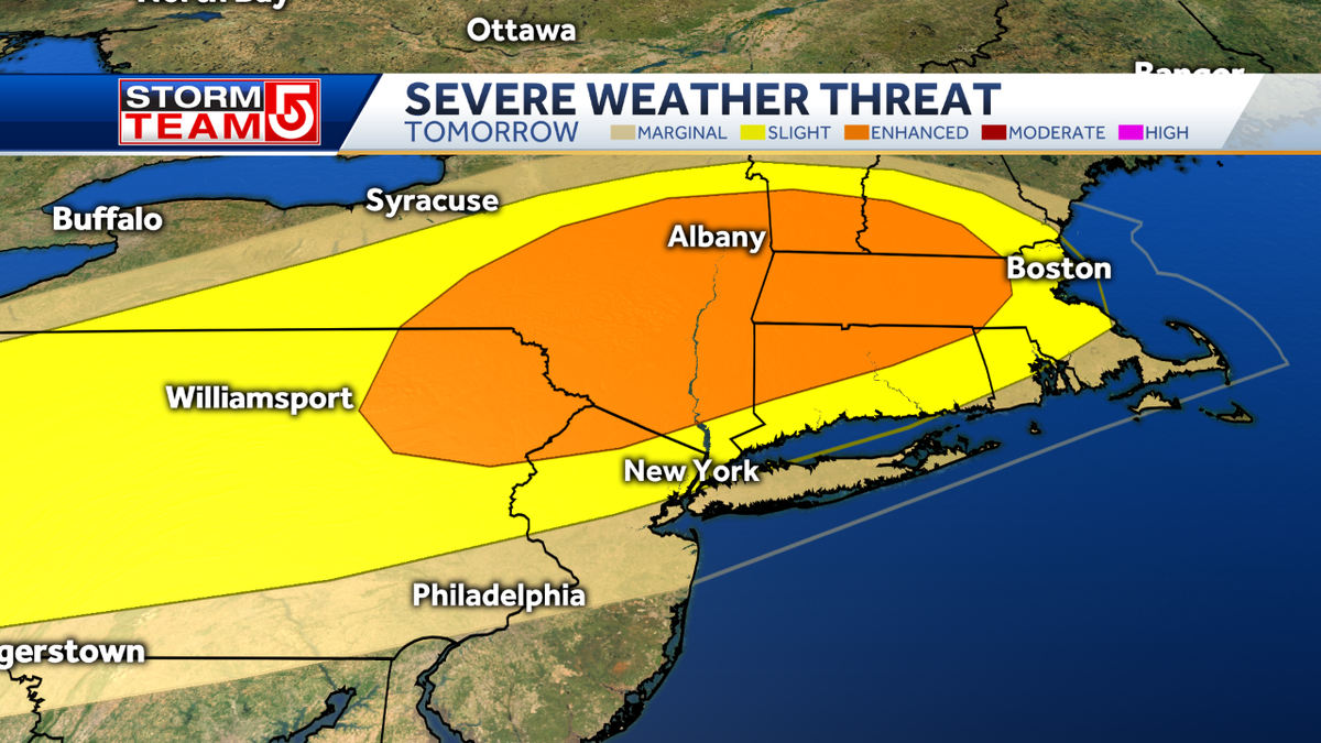 Video: 'Enhanced' risk for severe storms on Friday