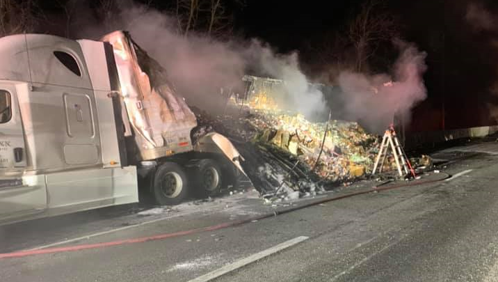 Cumberland County Tractor Trailer Crash Closes I 81 For 9 Hours