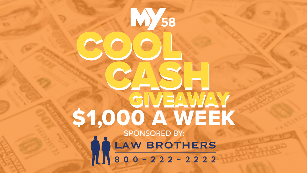 My58 presents the Cool Cash Giveaway with big cash prizes every week