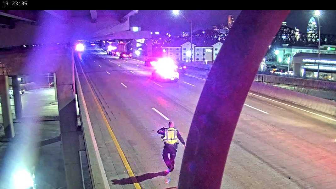 Crash cleared, northbound on the Brent Spence Bridge
