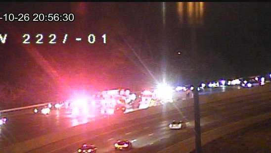 Report of a crash with injuries on north I-75 near Clifton Avenue