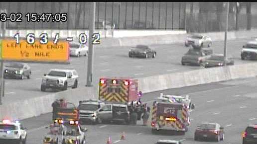 Crash cleared on south I-75 in Camp Washington