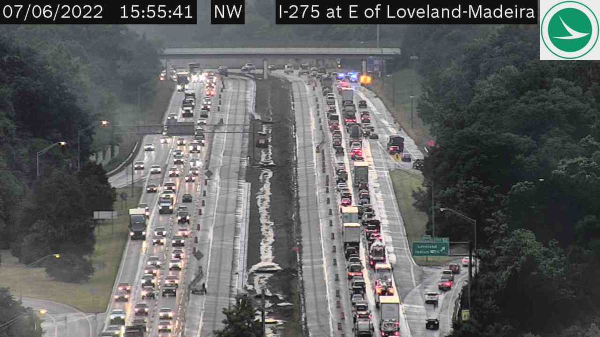 Flooding and a crash on I-275 in Indian Hill causing delays