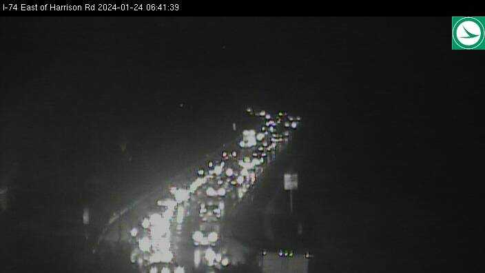 One lane blocked on I-74 near Cheviot due to a crash