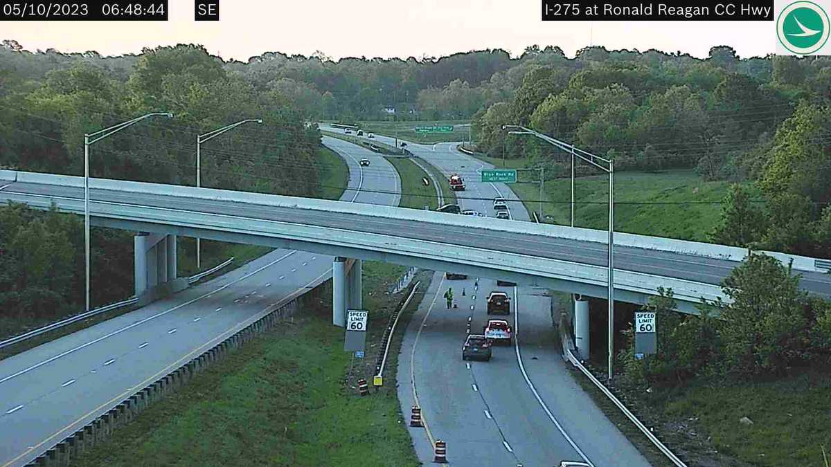 Lane-blocking crash reported on Ronald Reagan Highway