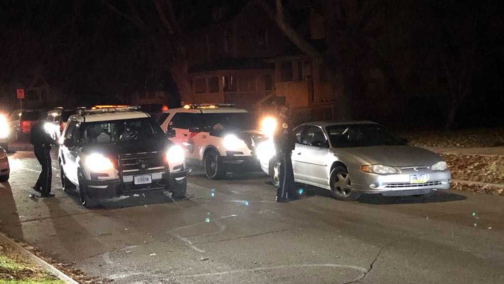 Squad car stuck, officer injured as police pursue vehicle