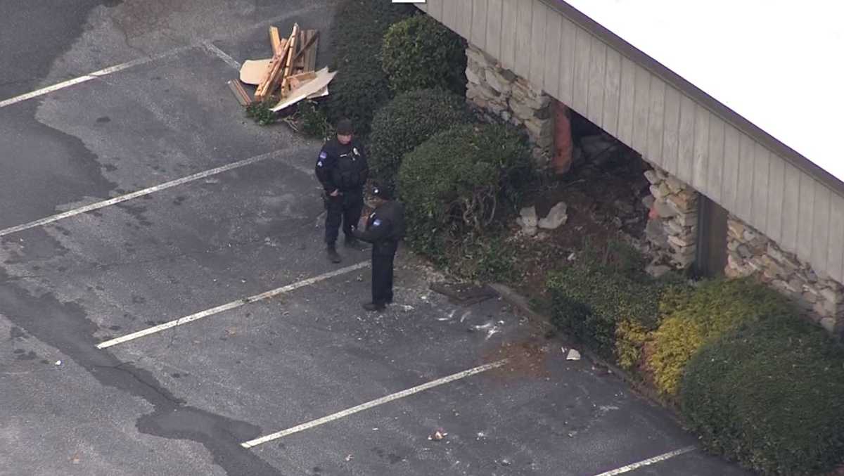 Ceiling of doctor’s office collapses when car hits building, official says