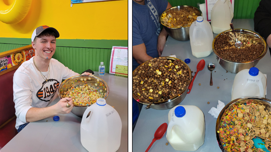 Finish 'The One Bowl Challenge' at this cereal bar