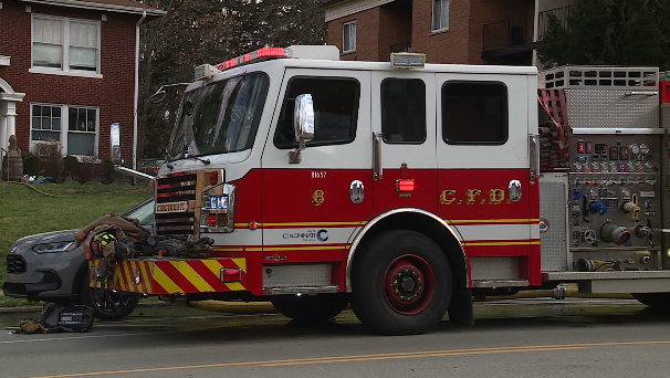 Cincinnati firefighters rescue person from house fire in Kennedy Heights