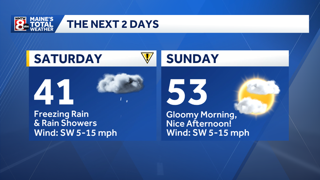 Patchy black ice, freezing rain Saturday morning