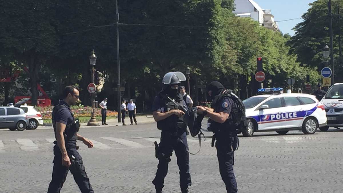 Attacker killed after ramming car into police vehicle in Paris