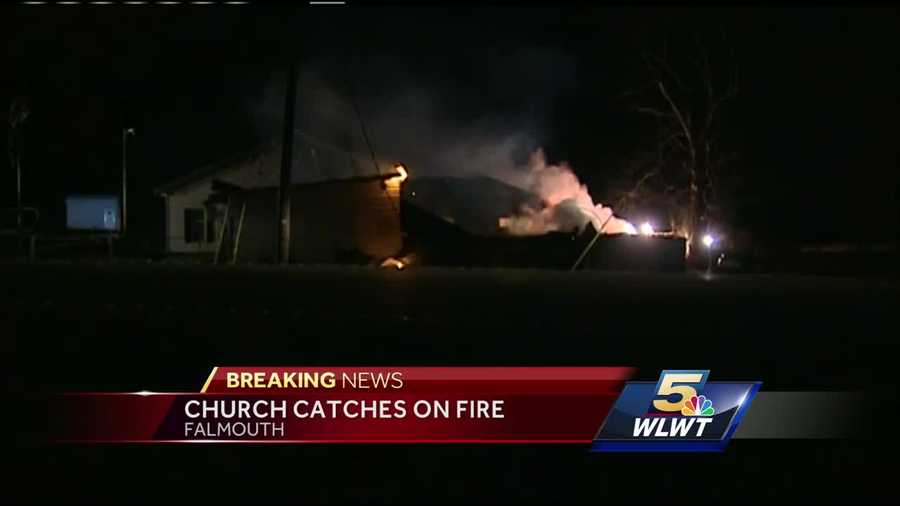 PHOTOS: Pendleton County church burns in fire