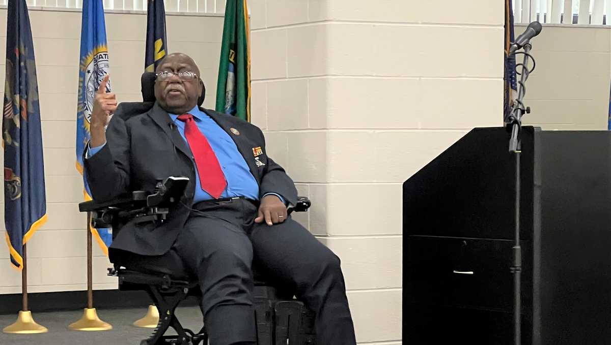 One of the original 'Freedom Riders' spoke in Anniston