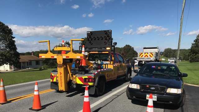 Photos: Several injured in charter bus crash in Baltimore County