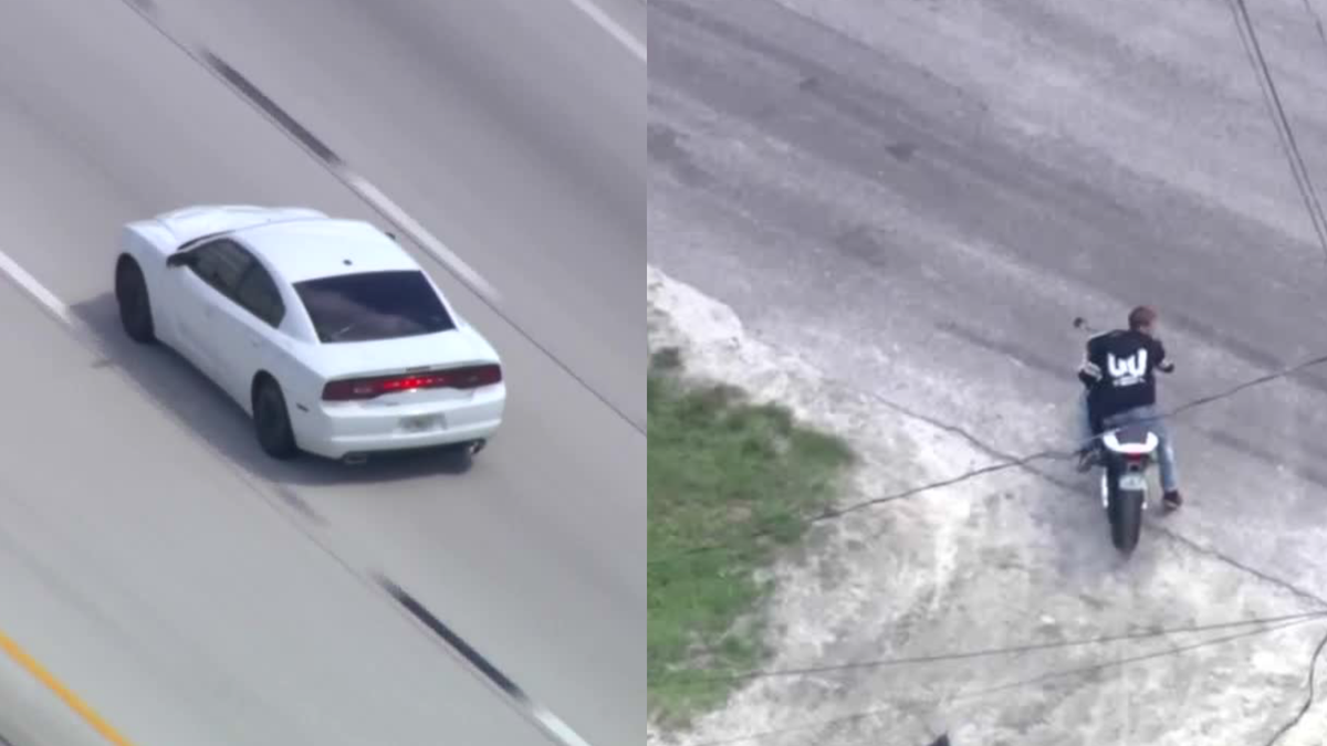 Man Ditches Stolen Car And Hops On Motorcycle During Multi County Chase