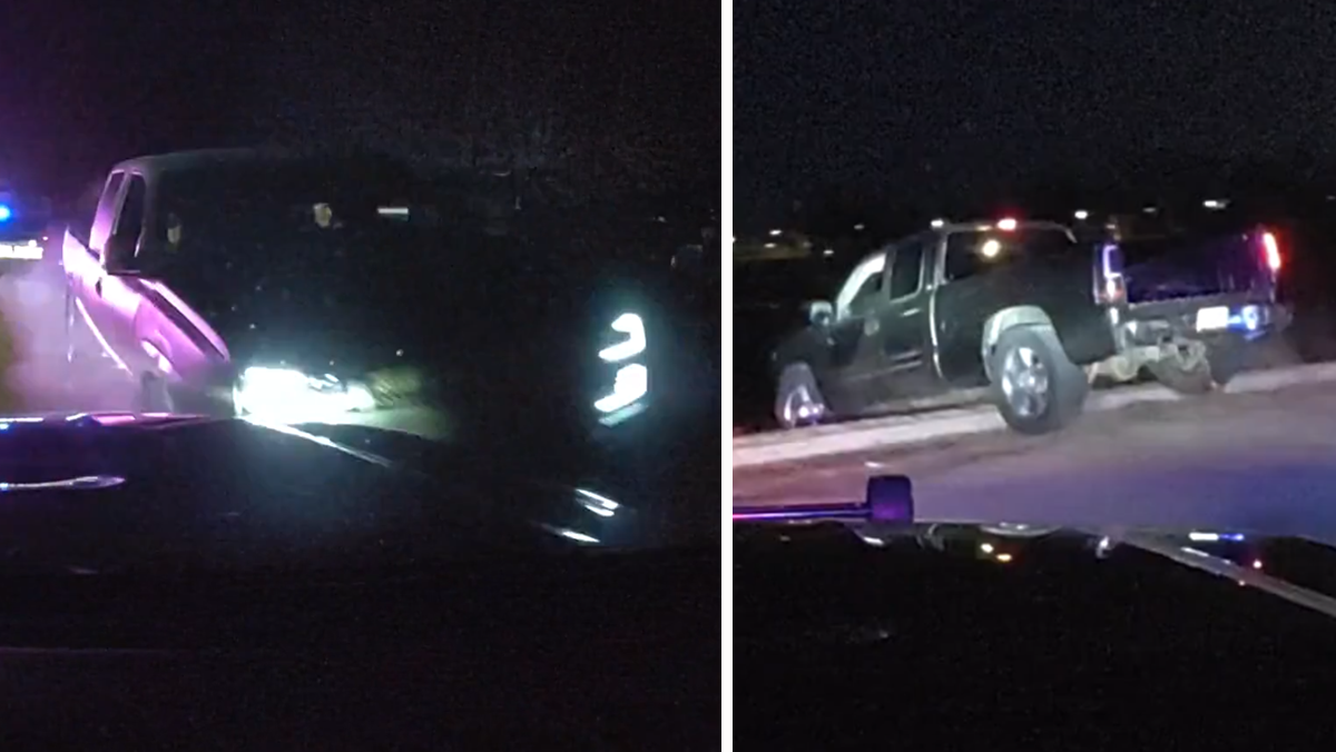 Video shows suspect and OKC police going off-road during chase