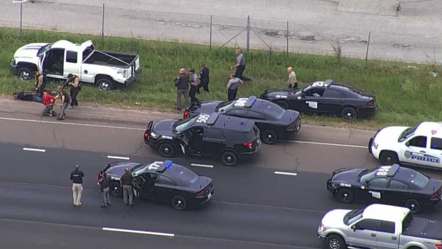 Suspect Vehicle Rolled Over During Metro Police Chase Kept Going